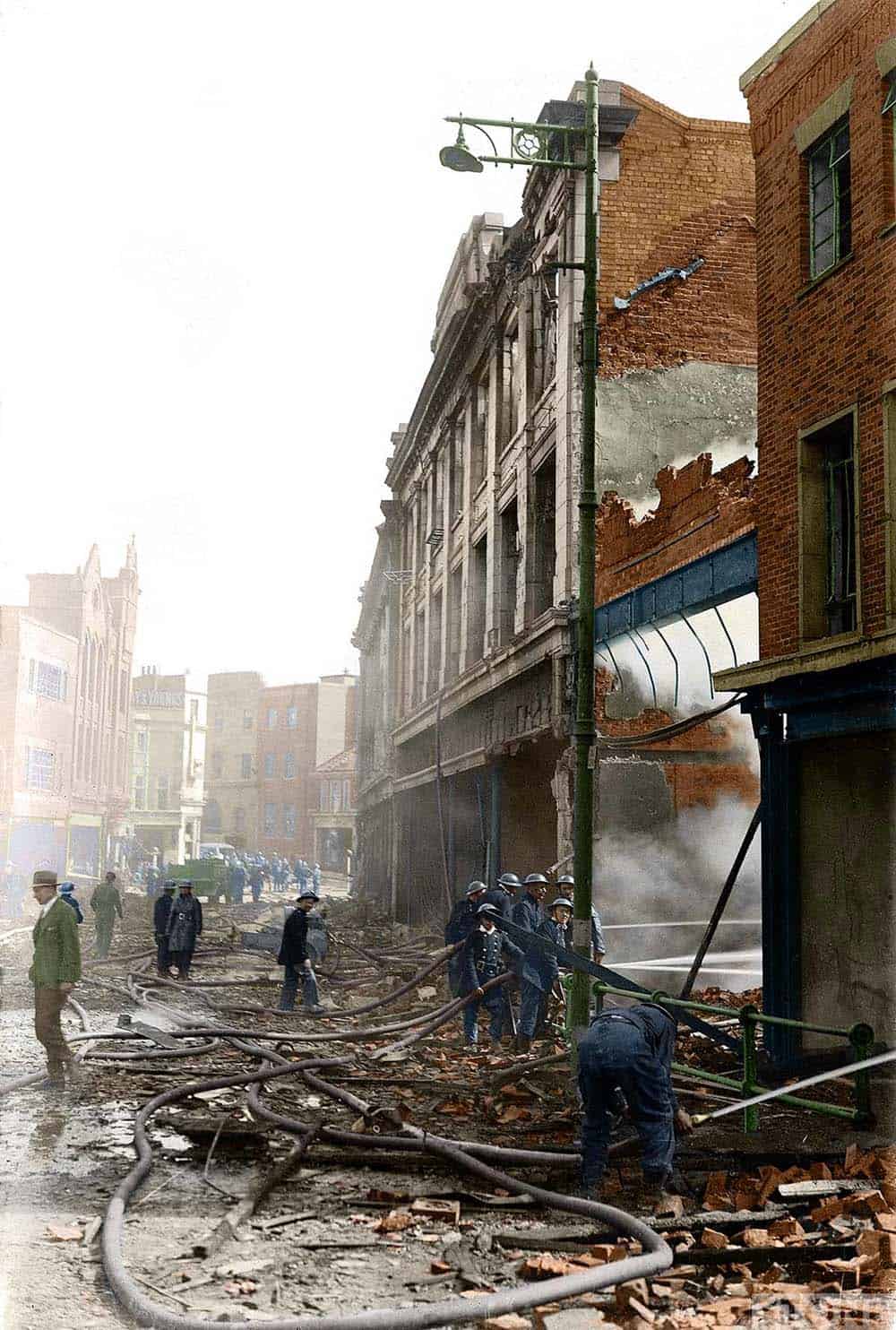 Blitz in Colour: Rampant Horse Street, Norwich, 30 April 1942 ...